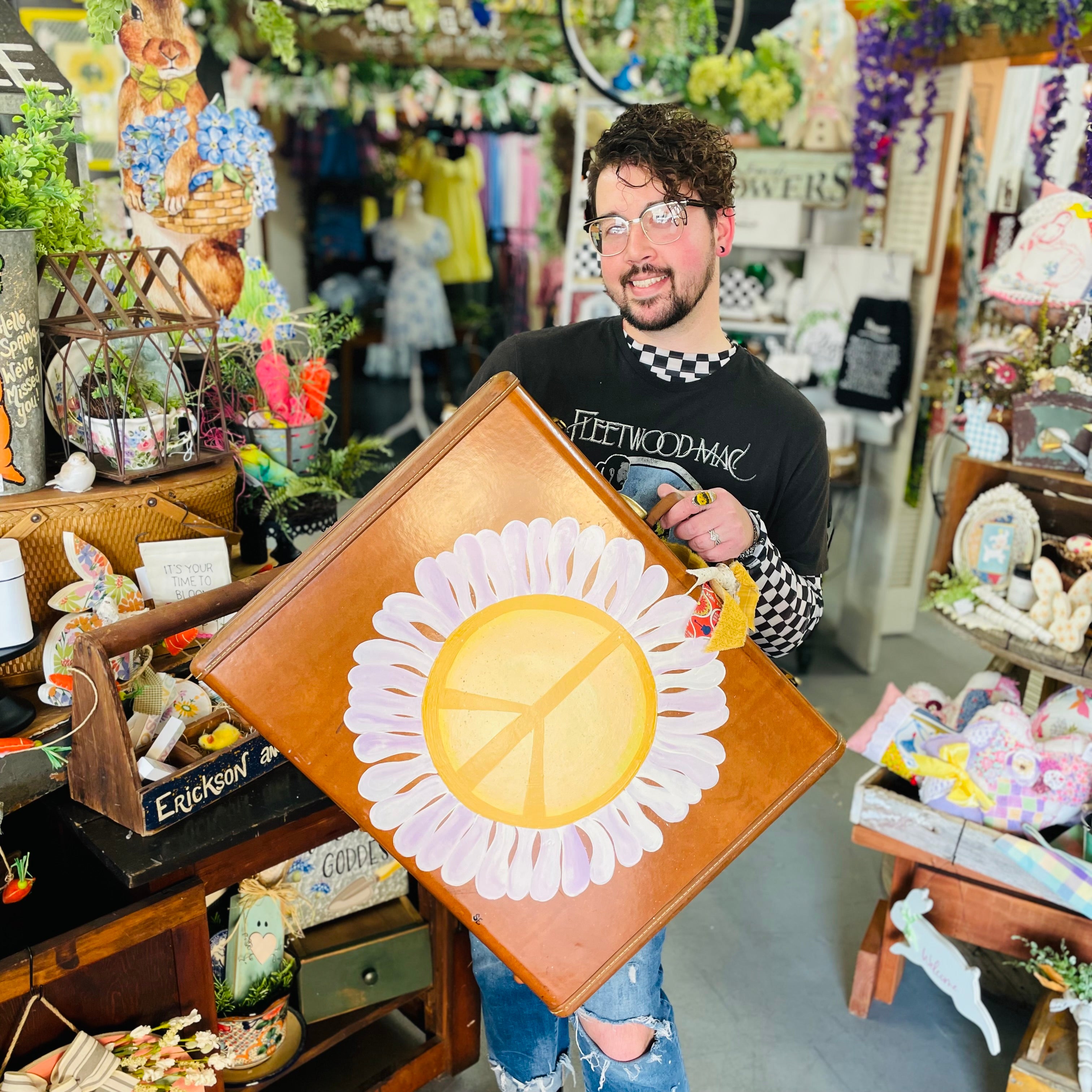 Daisy Peace Suitcase | Erickson & Co. Mercantile